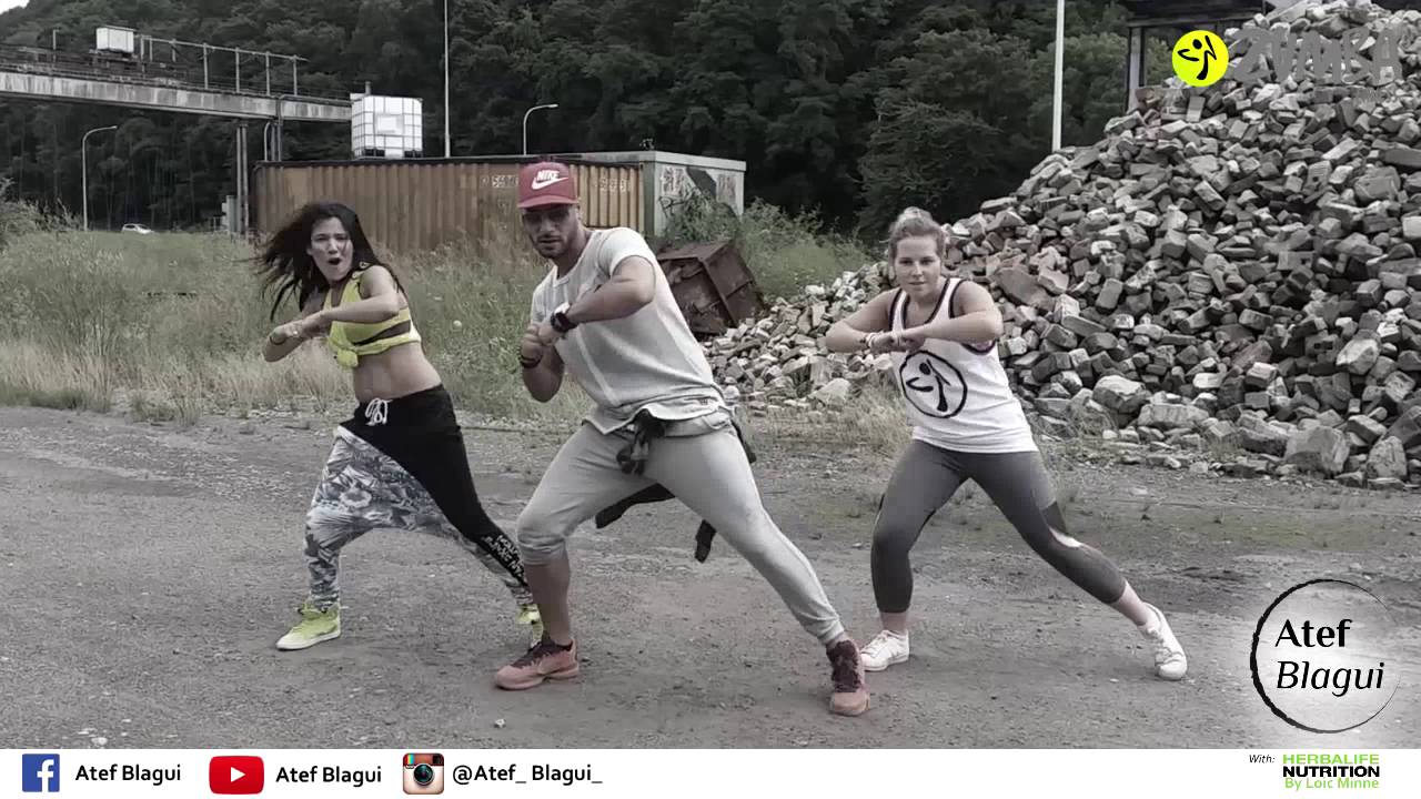 African Zumba routine by Atef Blagui Feat Sofia Imchal ; Awilo Longomba ...