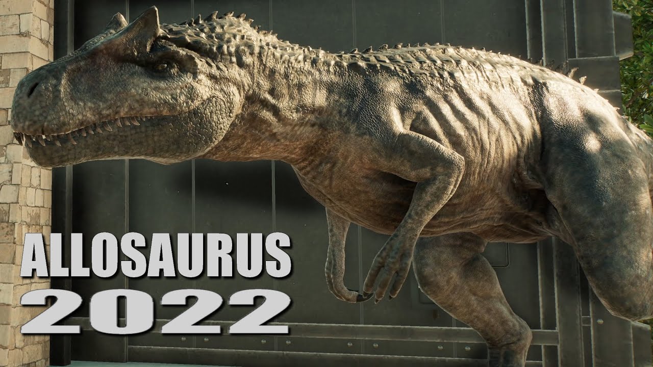 2 Carnotaurus 2022 & 2 Allosaurus 2022 Breakout & Fight - JWE 2 ...