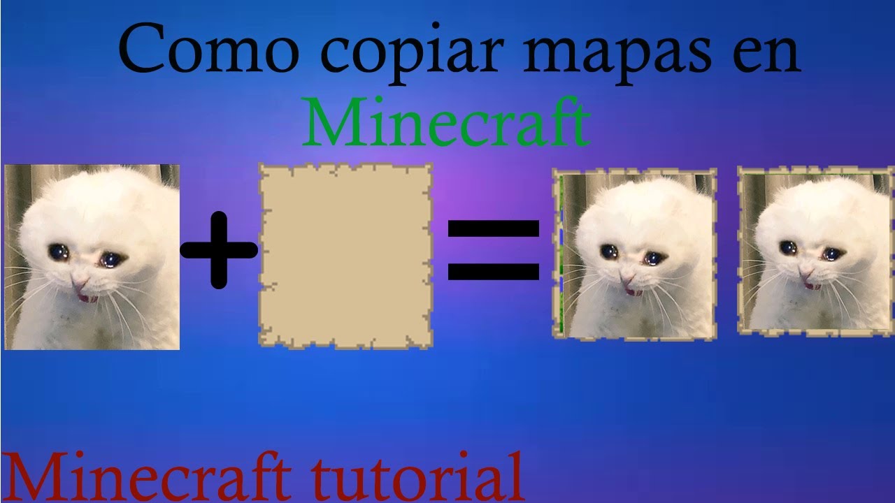 Como duplicar un Mapa en Minecraft - YouTube