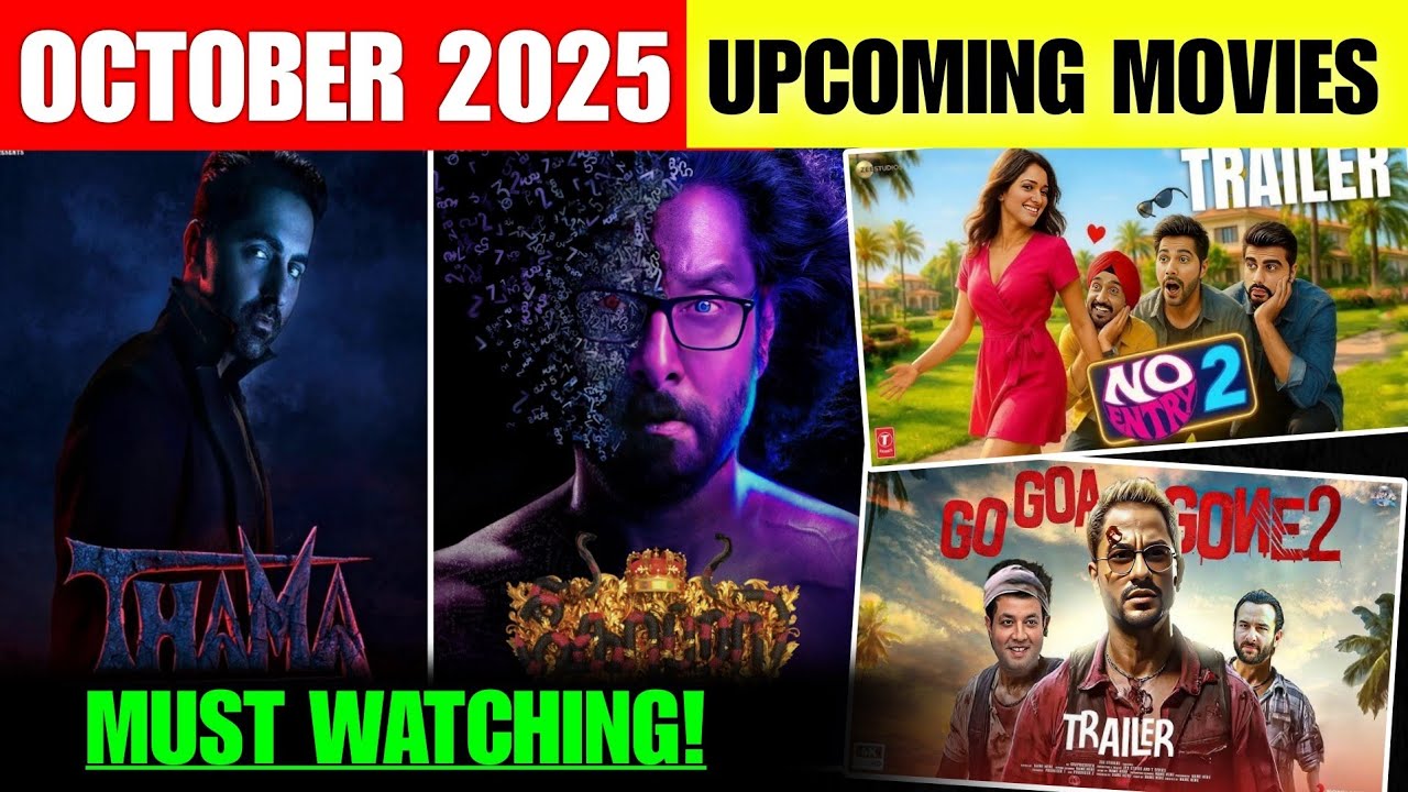 Top 10 Best Upcoming Movies In October 2025 - Must Watch😱l 🔥Biggest ...