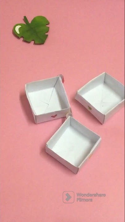 Diy mini storage boxes ♥️ #shorts - YouTube