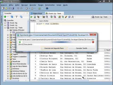 Exportando dados do banco Oracle para CSV com SQL Developer - YouTube