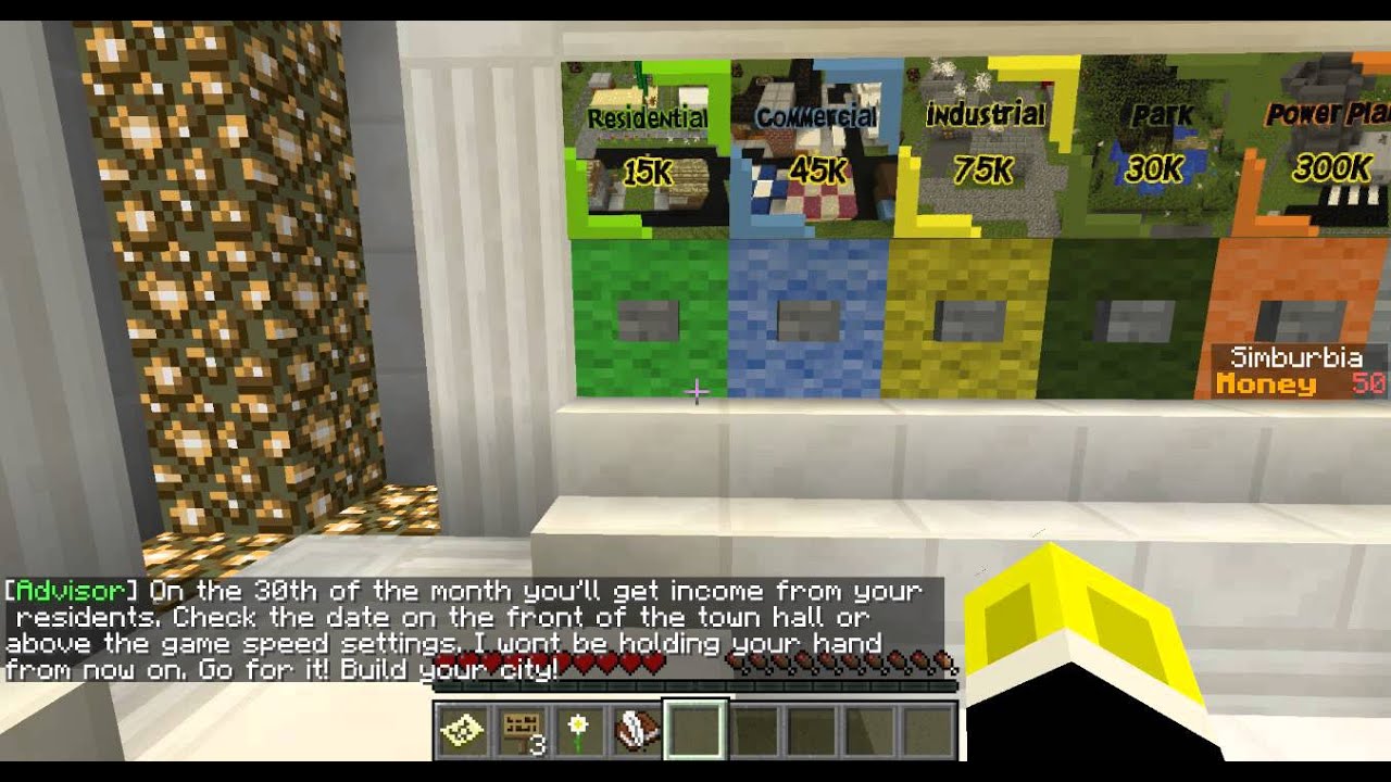 minecraft map | simburbia | osa 1 | vuosi 2014 - YouTube