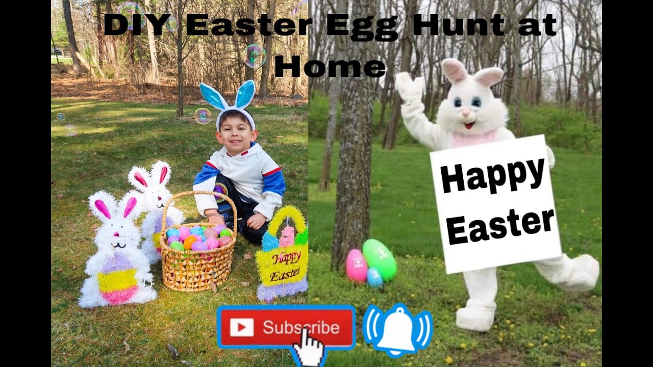 DIY Easter egg hunt at home 2020 - YouTube