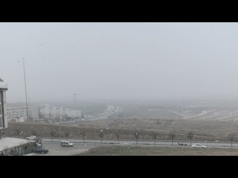 ANKARAYA  KAR YAĞMAYA BAŞLADI 2018 YILIN İLK KARI