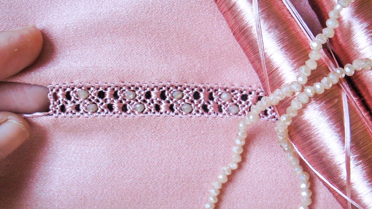 randa - راندة رباعية الغرز بالشبيكة والعقيق عشاق الجلابة الخفيفة - YouTube