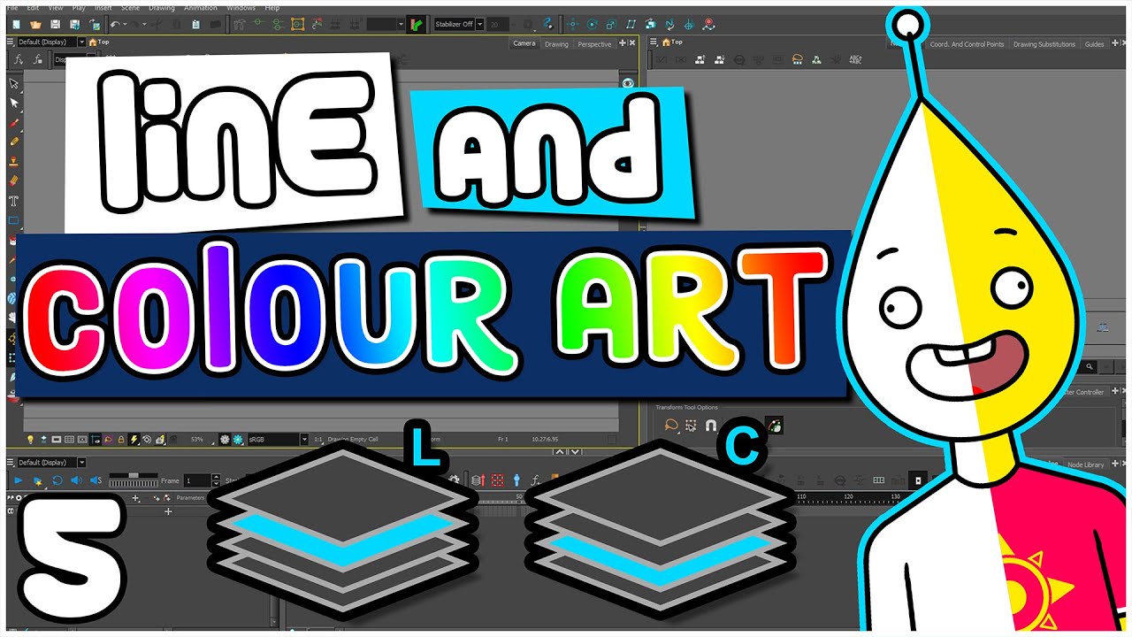 LINE and COLOUR ART | Toon Boom Harmony Rigging Tutorial | Part 5 - YouTube