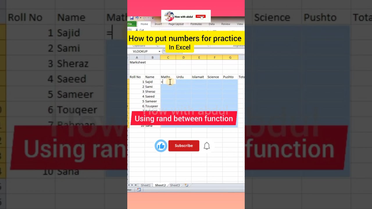 Excel Marksheet Tips And Tricks Practice Numbers In Excel How With Excel Marksheet Tips And Tricks Practice Numbers In Excel How With