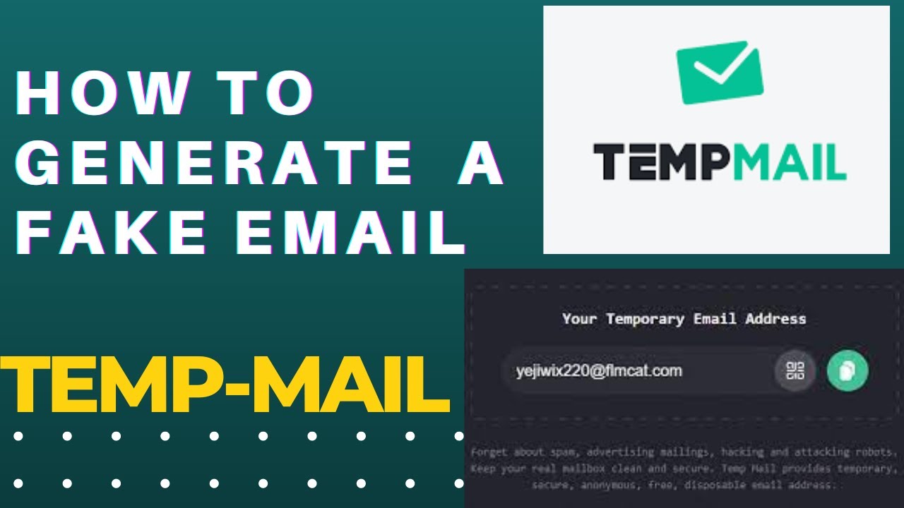 Create a Fake Email address that works, Instantly: How to Use Temp Mail ...