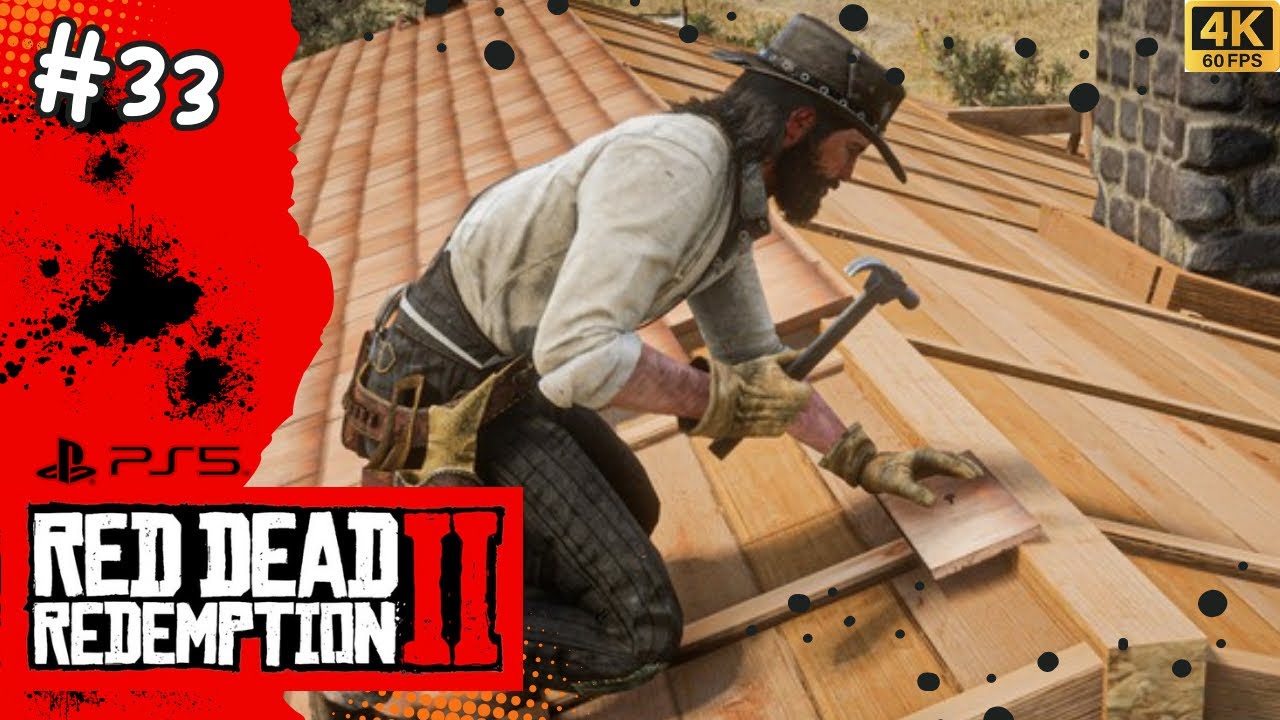 John builds a house | Red Dead Redemption 2 Gameplay PS5 - YouTube