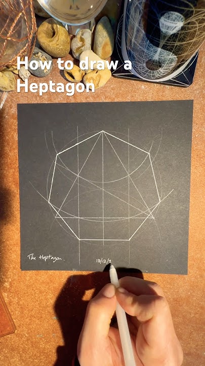 How to draw a Heptagon. Fast - YouTube