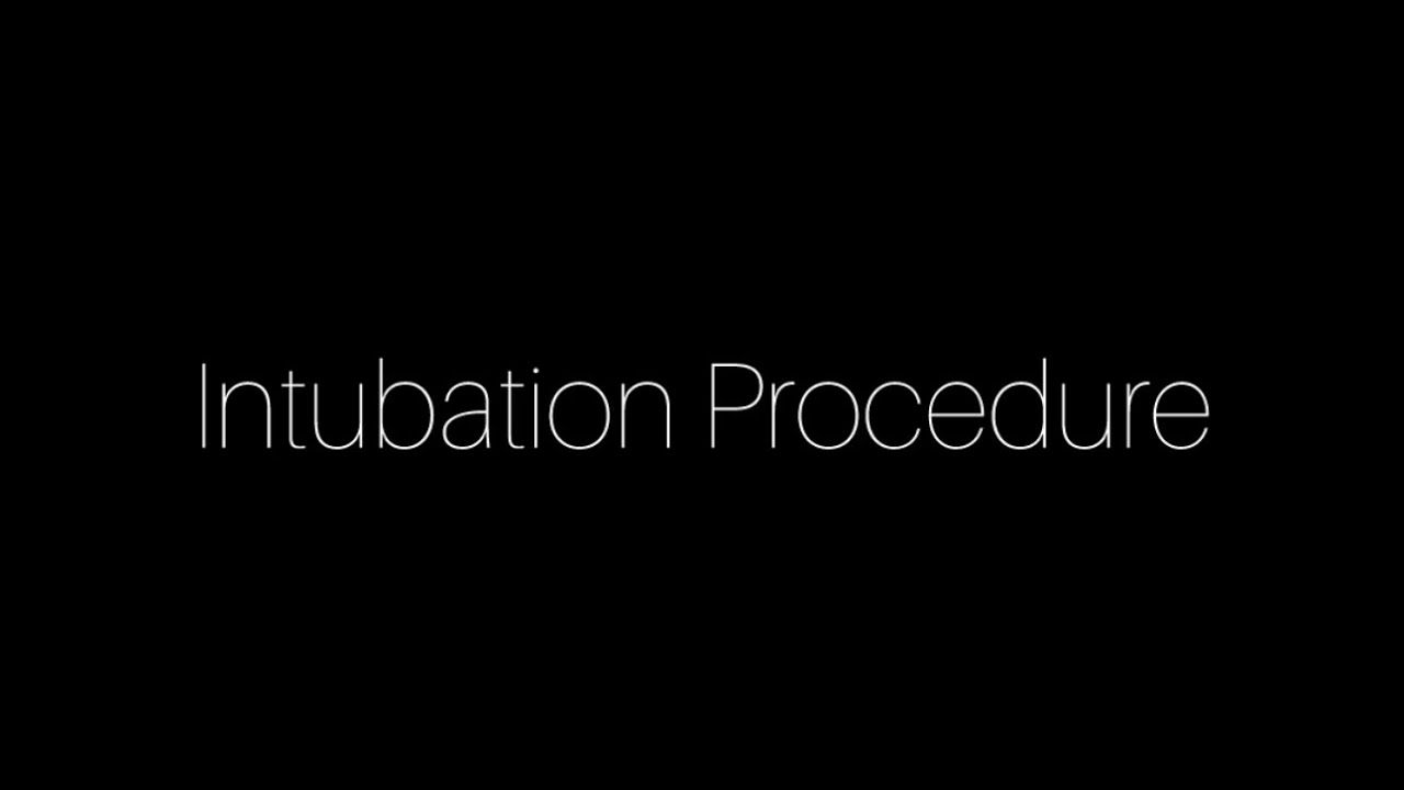 Intubation Procedure-RT student practice - YouTube