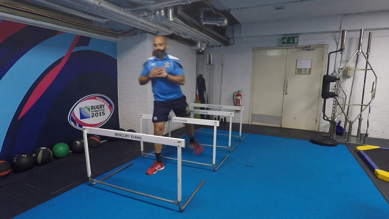 Hurdle step overs - YouTube