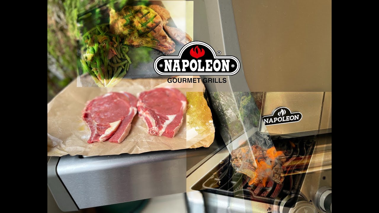 how to grill a perfect beaf steak on napoleon rogue 525 - YouTube