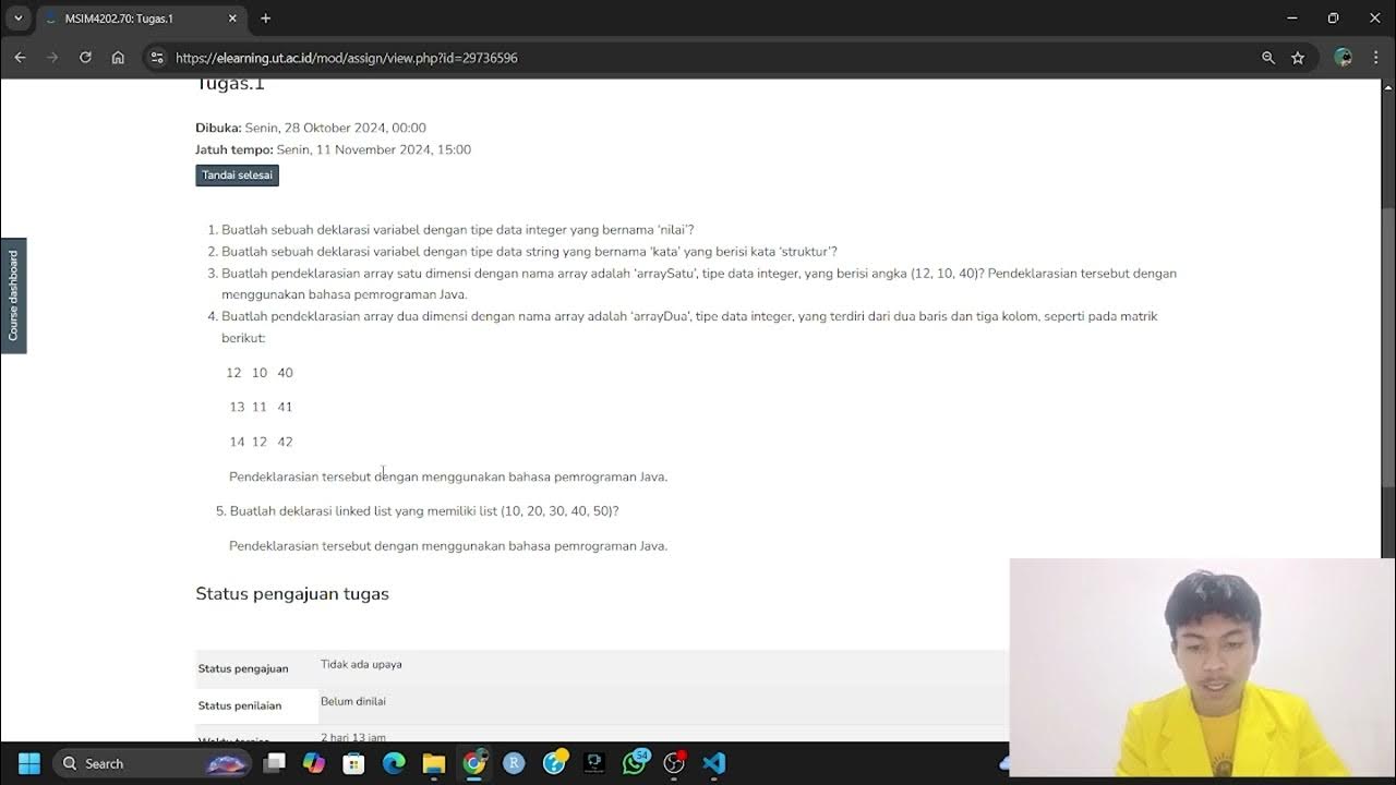 Tugas 1 struktur data - YouTube