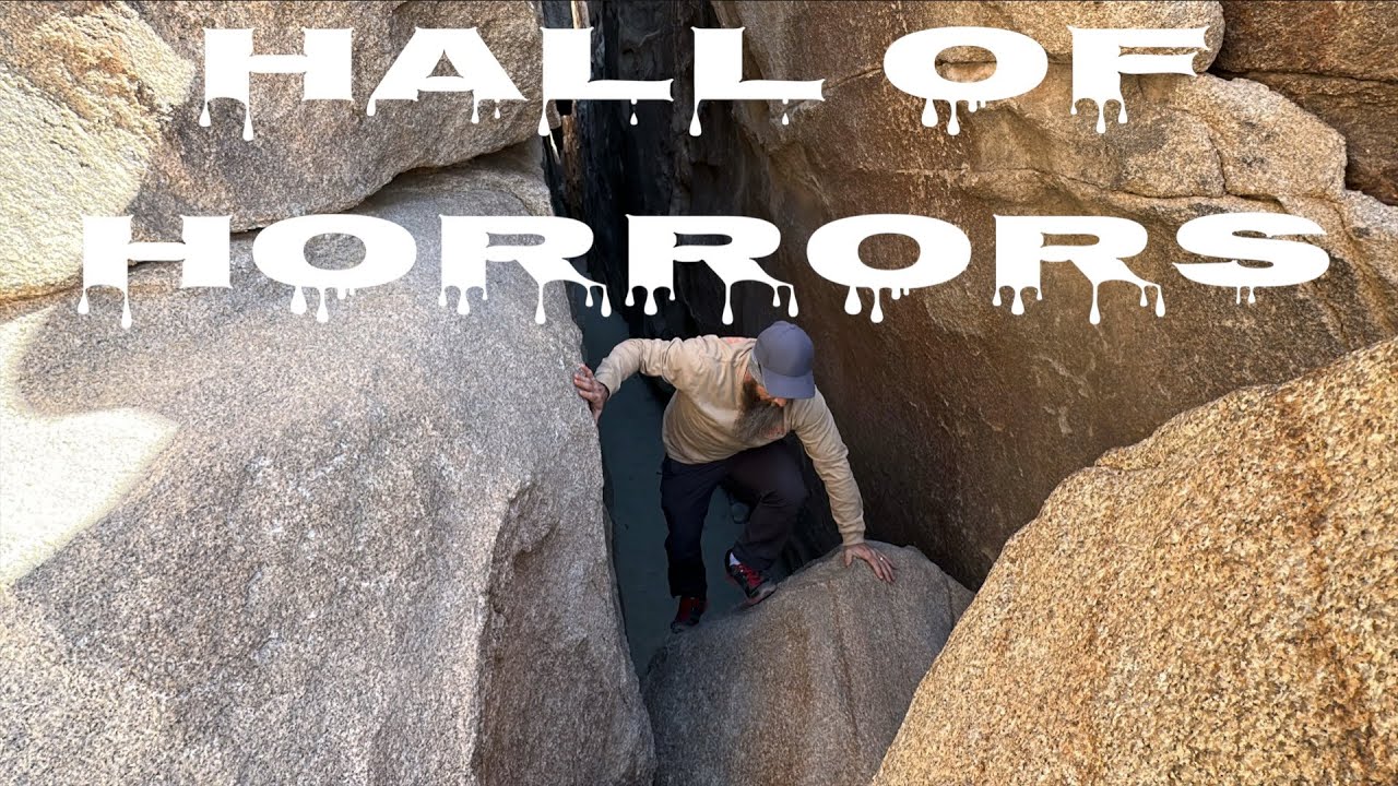 SLOT CANYON MAZE! 🤯 We Hiked the HALL OF HORRORS in Joshua Tree ...