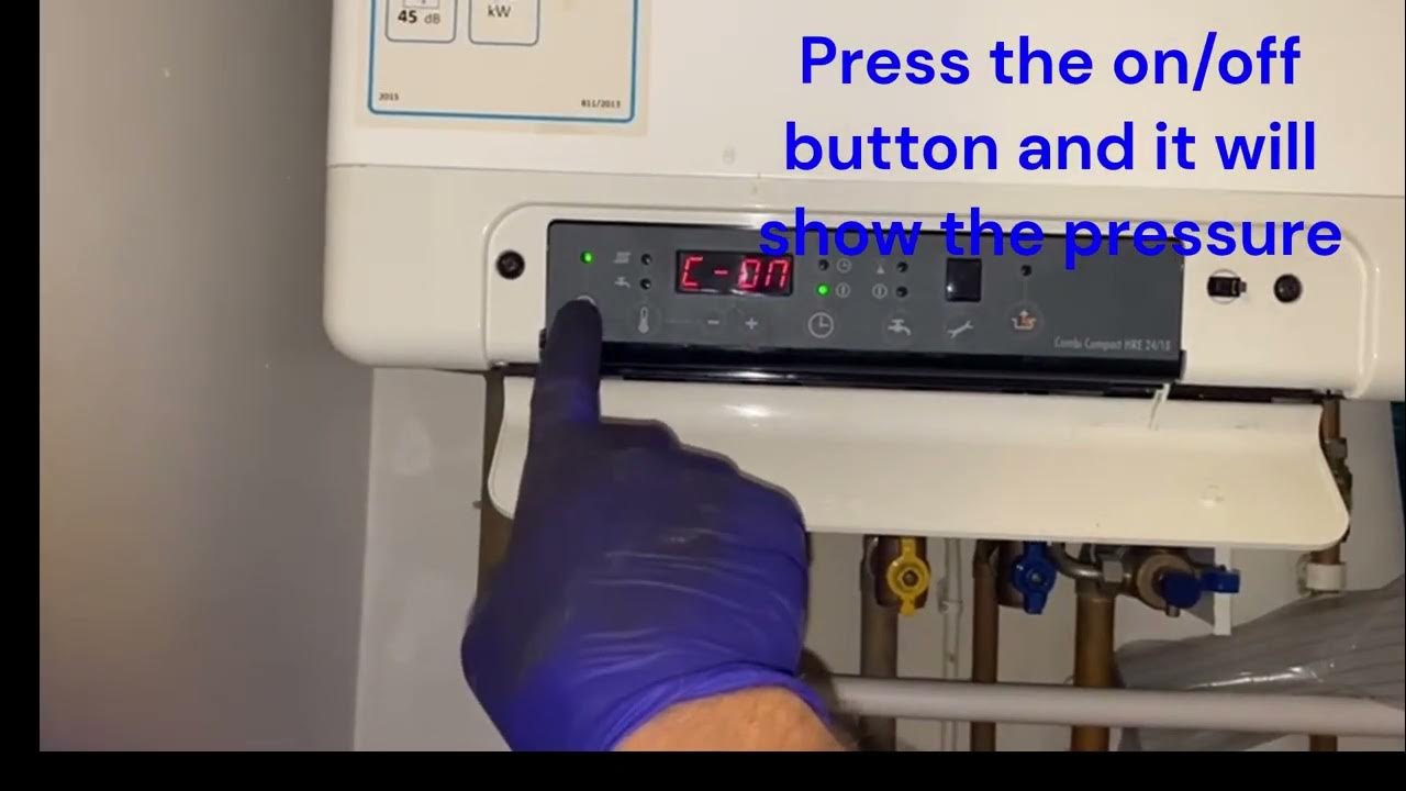 How to check pressure on Intergas combi boiler - YouTube