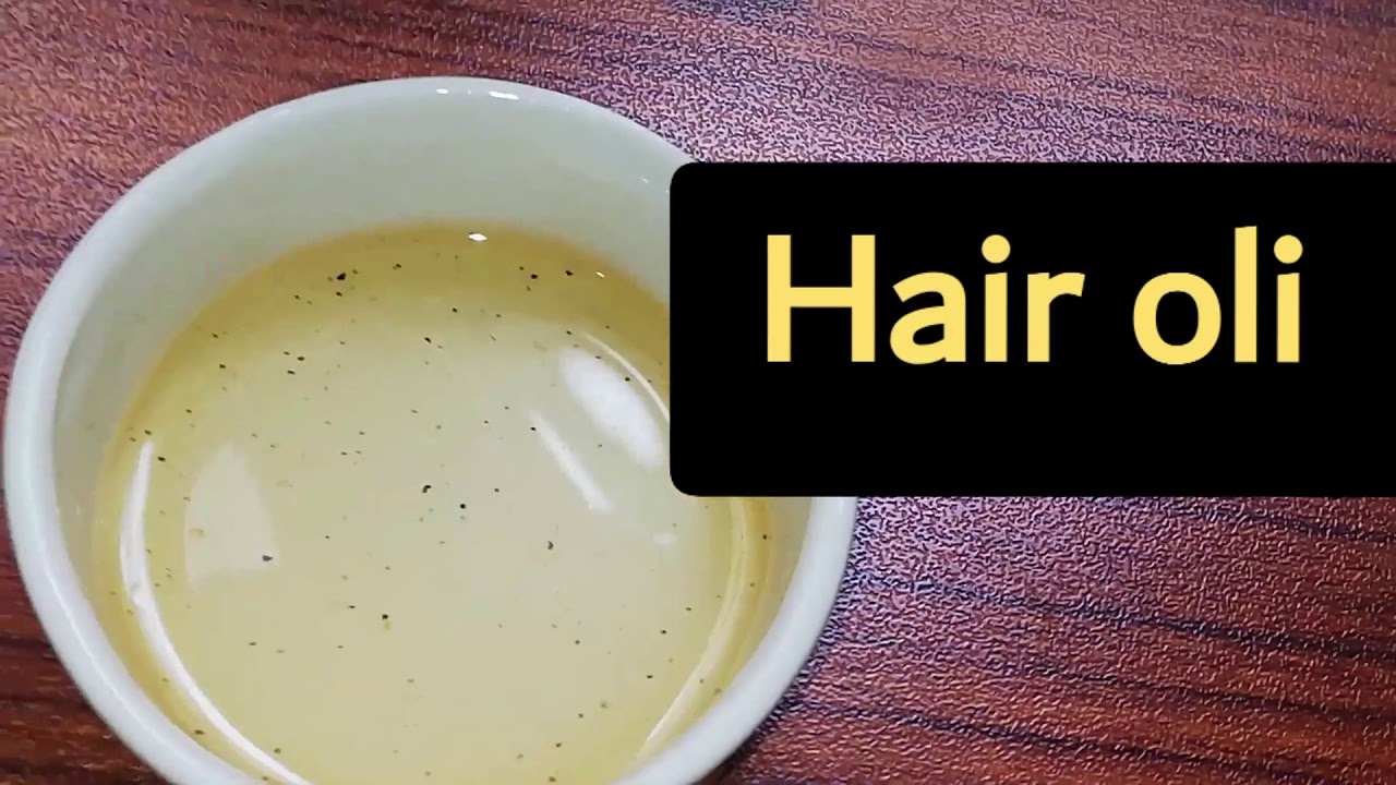 Hair oli for hair falls /just 2 ingredients - YouTube