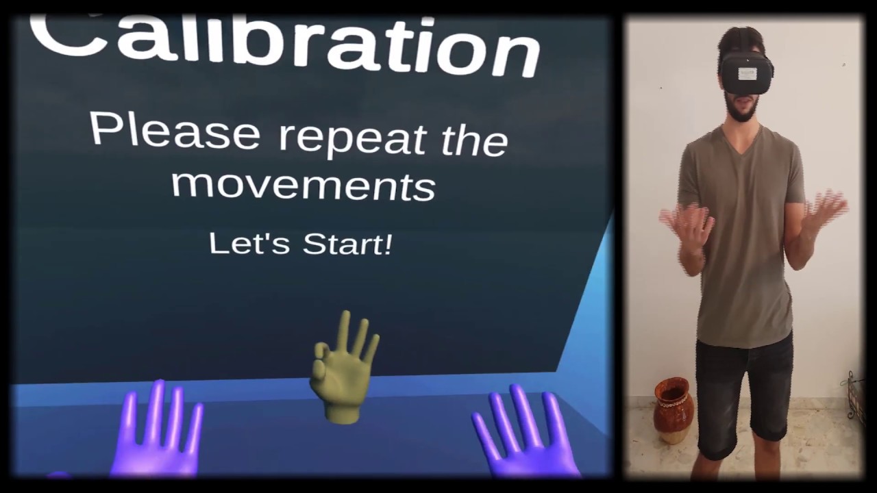 Calibration scene demonstration from pinch rehabilitation VR ...