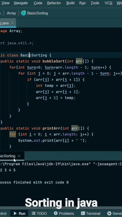Sorting Program In Java Java Javaforbeginners Javaprogramming Algorithm Coding Youtube 4903