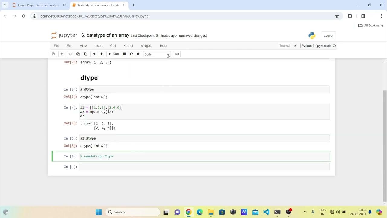 6 Dtype Of Numpy Array Youtube