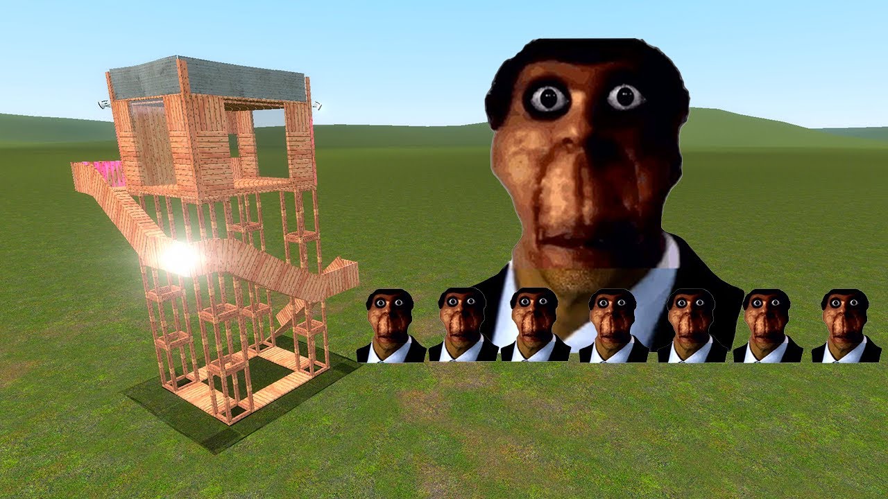 Obunga Family Vs Towers In Garry's Mod - YouTube