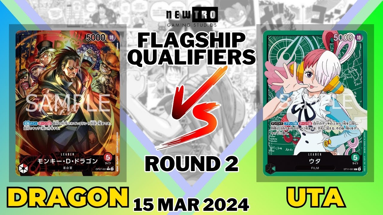 One Piece TCG Flagship Qualifier : DRAGON VS UTA (Round 2) - YouTube