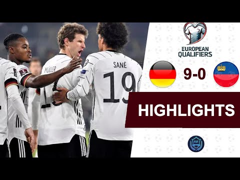 Deutschland - Liechtenstein 9-0 Highlights | WM-Qualifikation 2021-2022