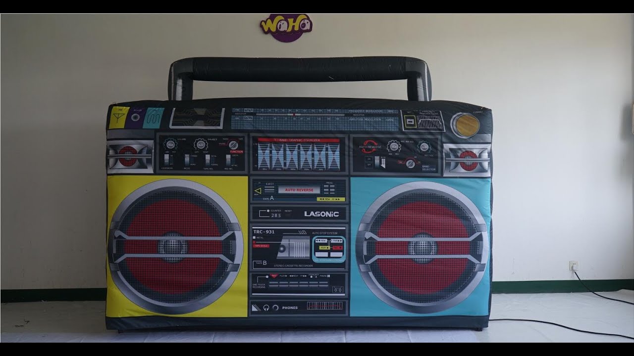 inflatable Recorder radio how to decorate nightclub stage - YouTube
