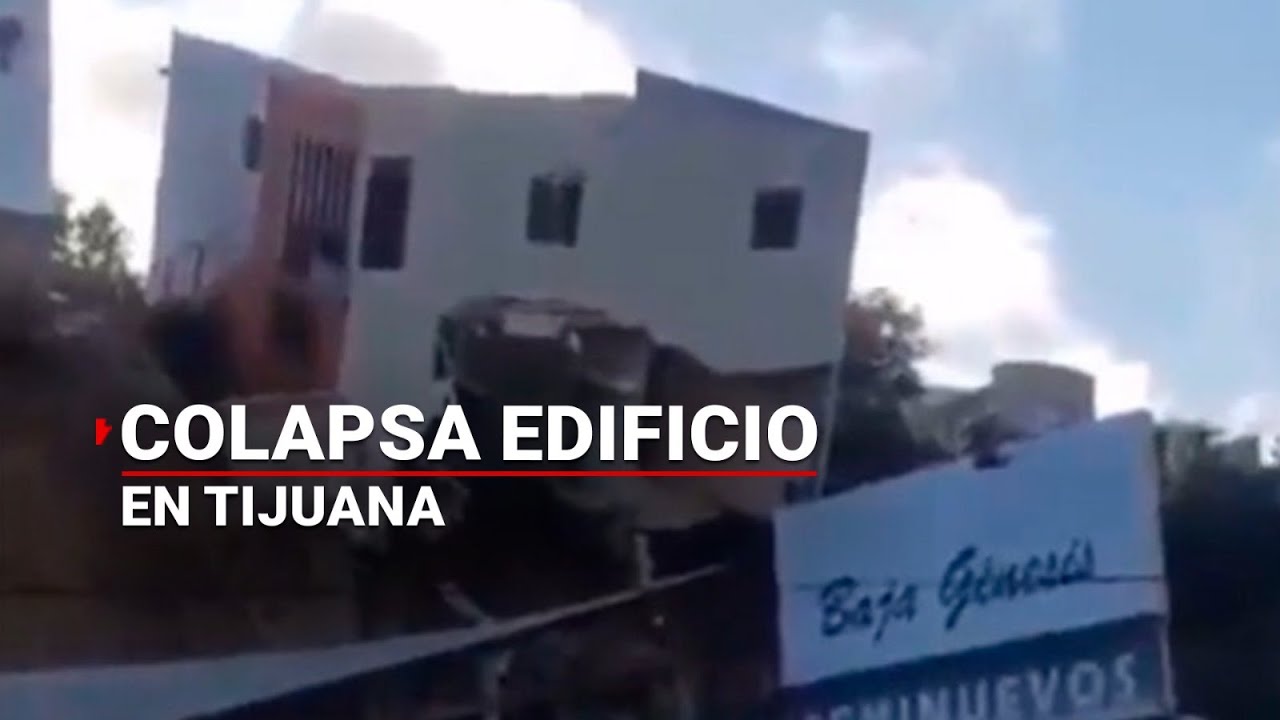 COLAPSA edificio en Tijuana, cayó sobre negocios - YouTube