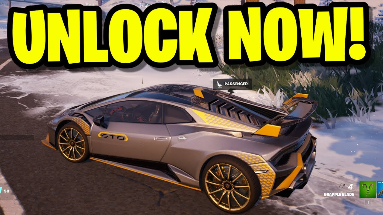 How to Unlock LAMBORGHINI HURACAN in Fortnite RIGHT NOW! - YouTube