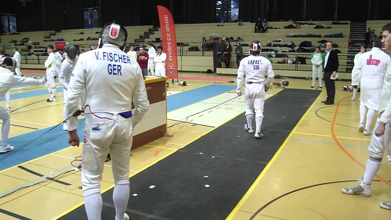 Daniel Capaldo vs. Volker Fischer Degenmarathon Fribourg 2011 - YouTube