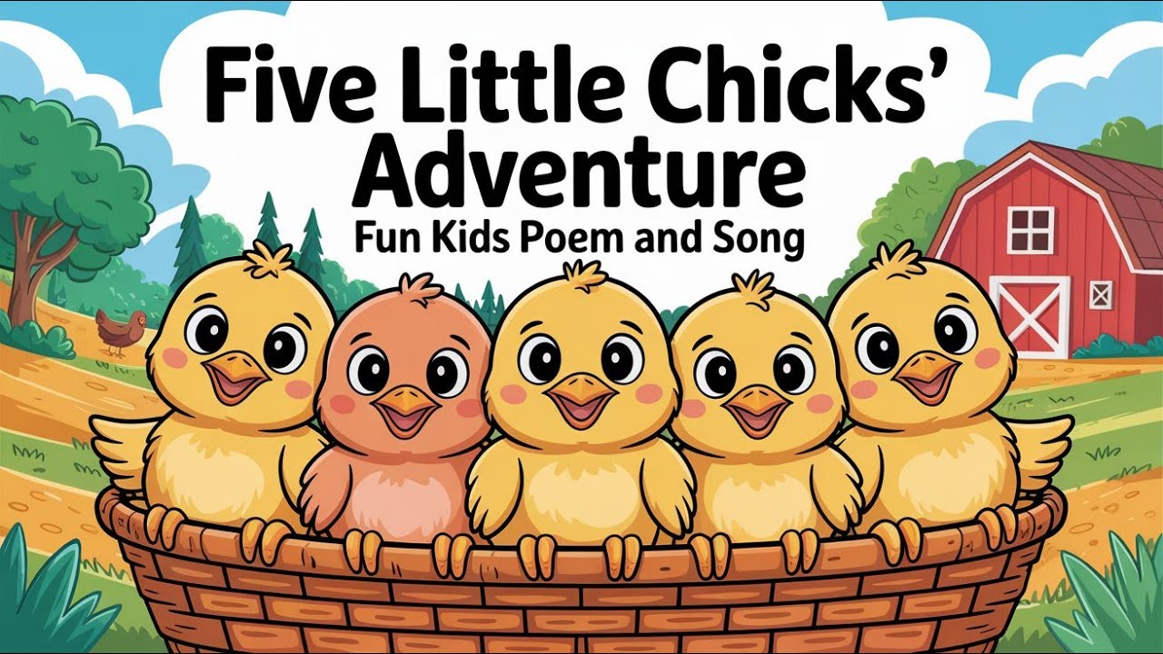 Five Little Chicks | Cute & Fun Kids Song | Nursery rhymes | WonderWhiz ...