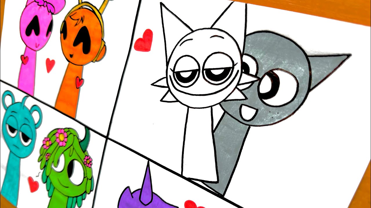 Como Dibujar Incredibox Sprunki Historia de Amor 🩷 - YouTube
