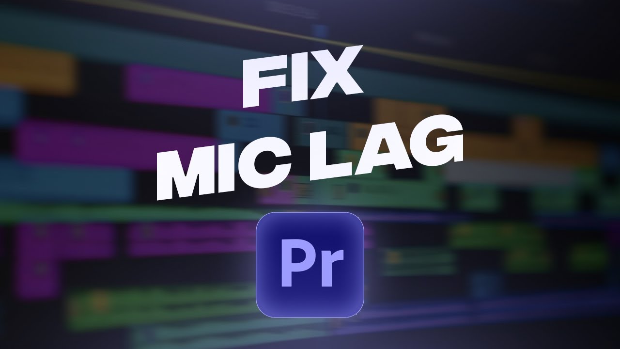 Fix Premiere Pro Lag with Mic Input! - YouTube