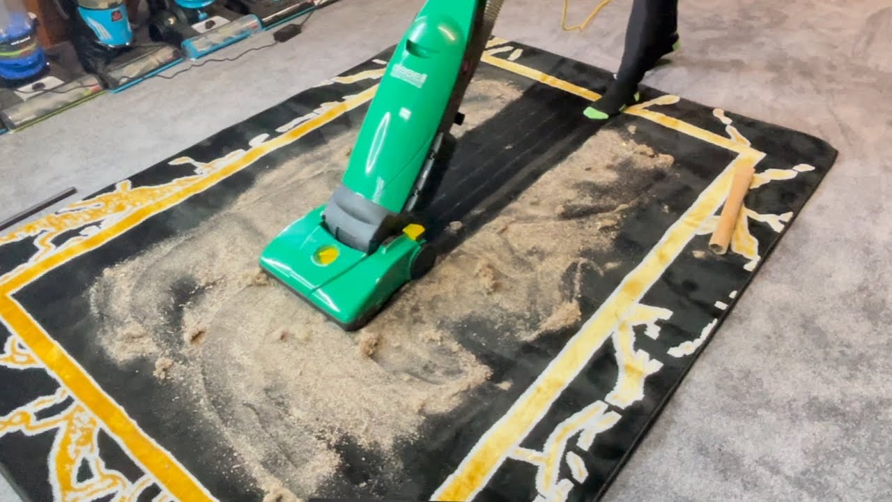 Bissell BigGreen Commercial Vacuum / Mess Test / Vacuum Studio / Carpet ...