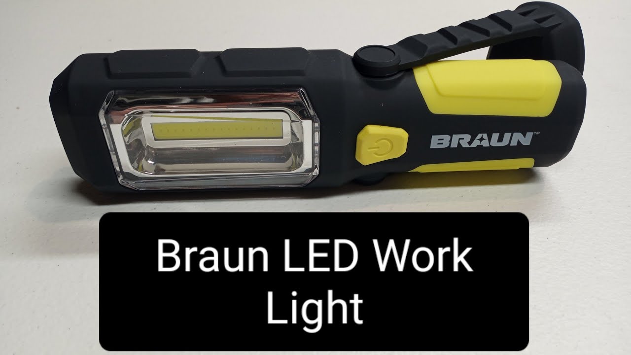 Harbor Freight Braun Portable Folding LED Work Light - YouTube