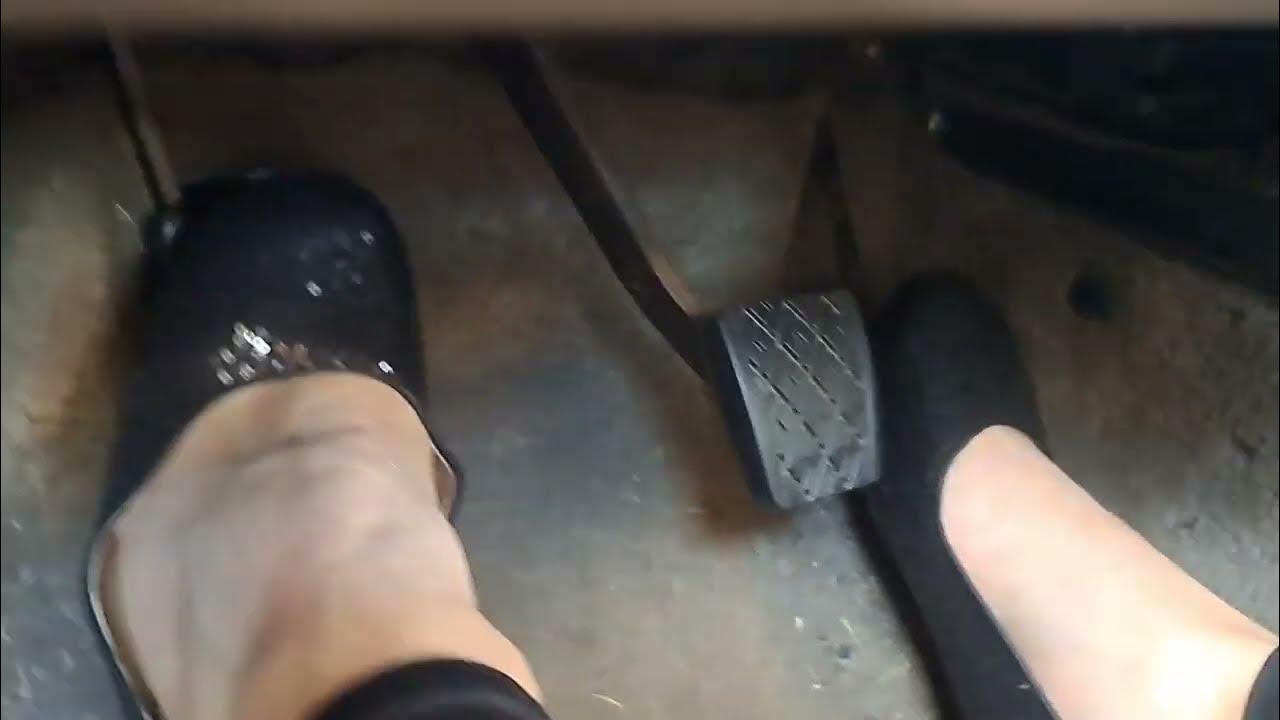 pedal pumping asmr flats - YouTube