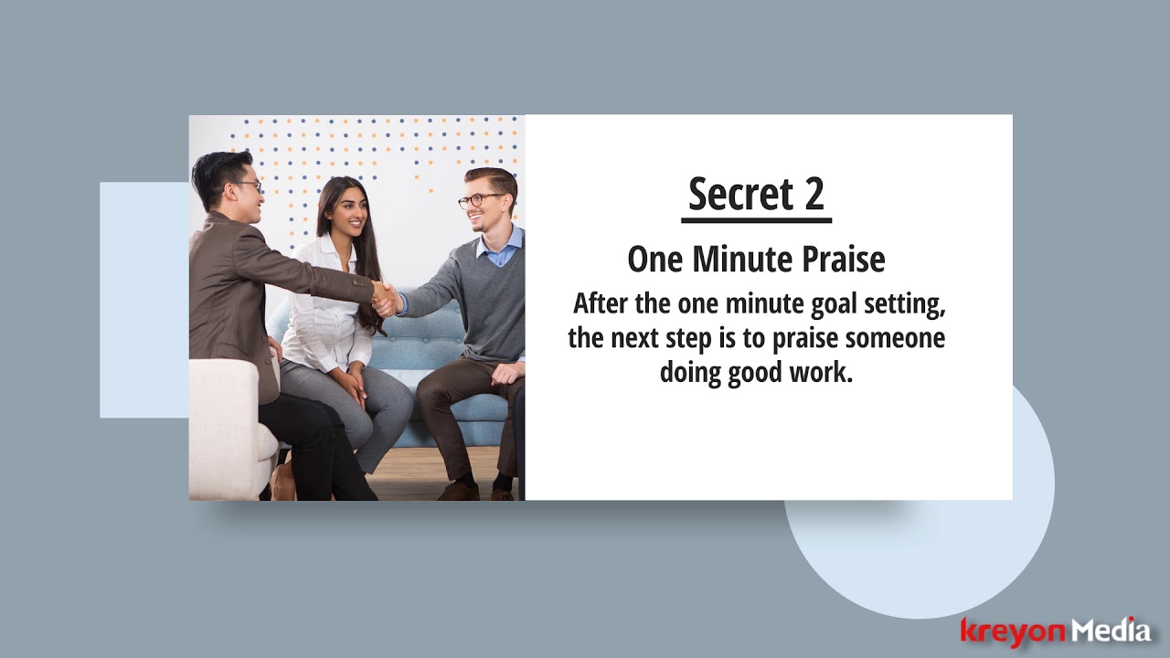 The Three Secrets of the One Minute Manager - YouTube