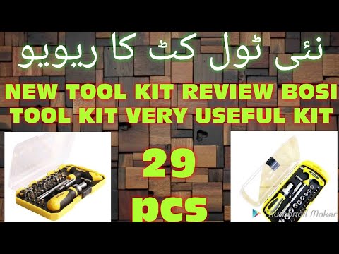 Bosi tool kit review || Bosi but tool 29pcs || Nut Tool || Screw Driver ...