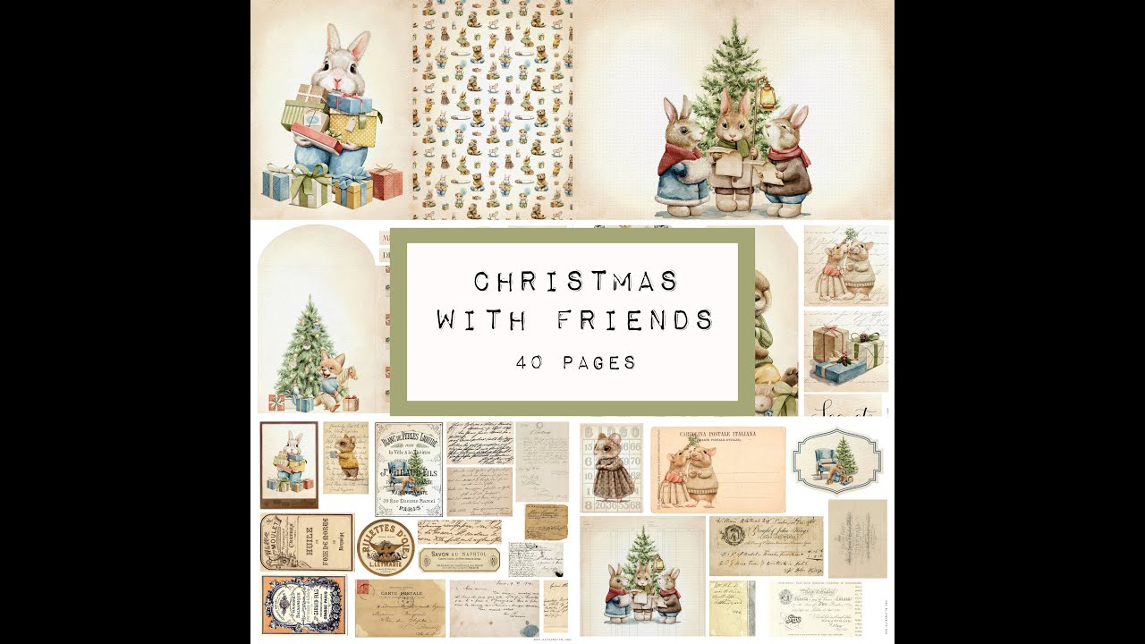 NEW PRINTABLE - CHRISTMAS WITH FRIENDS - YouTube