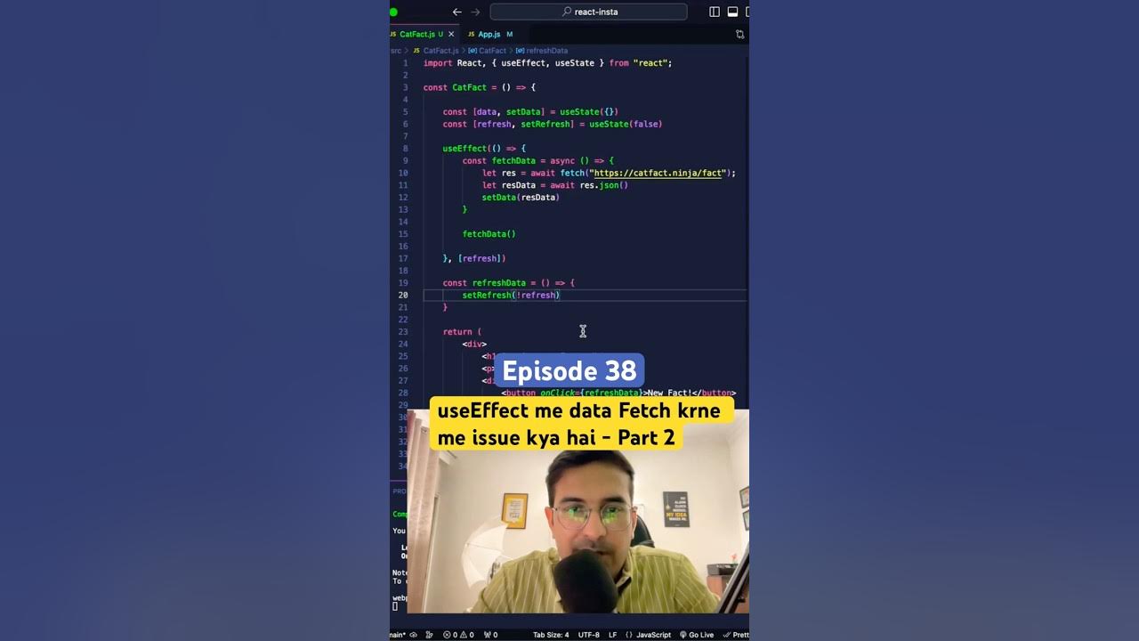 Data Fetch karne me ye issue aa jata hai 🥵 #reactjstutorial - YouTube