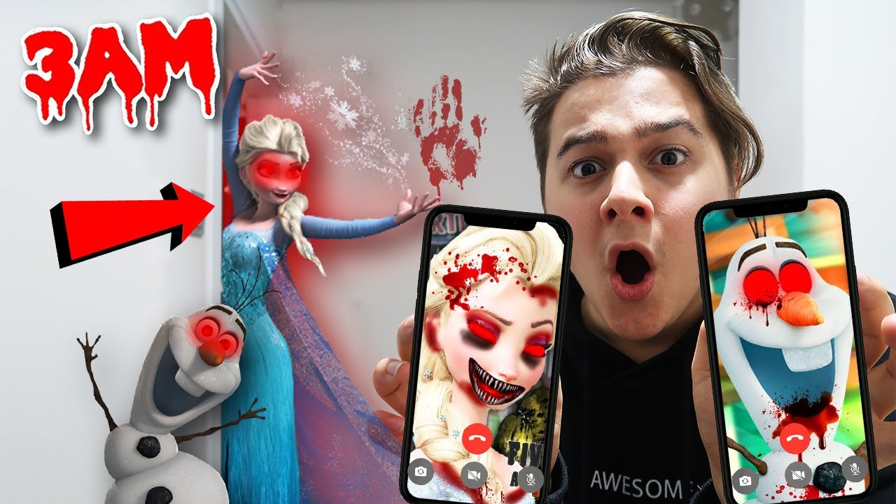 GECE 3'te ELSA.EXE VE OLAF.EXE AYNI ANDA GÖRÜNTÜLÜ ARADIM !! | Elsa ...