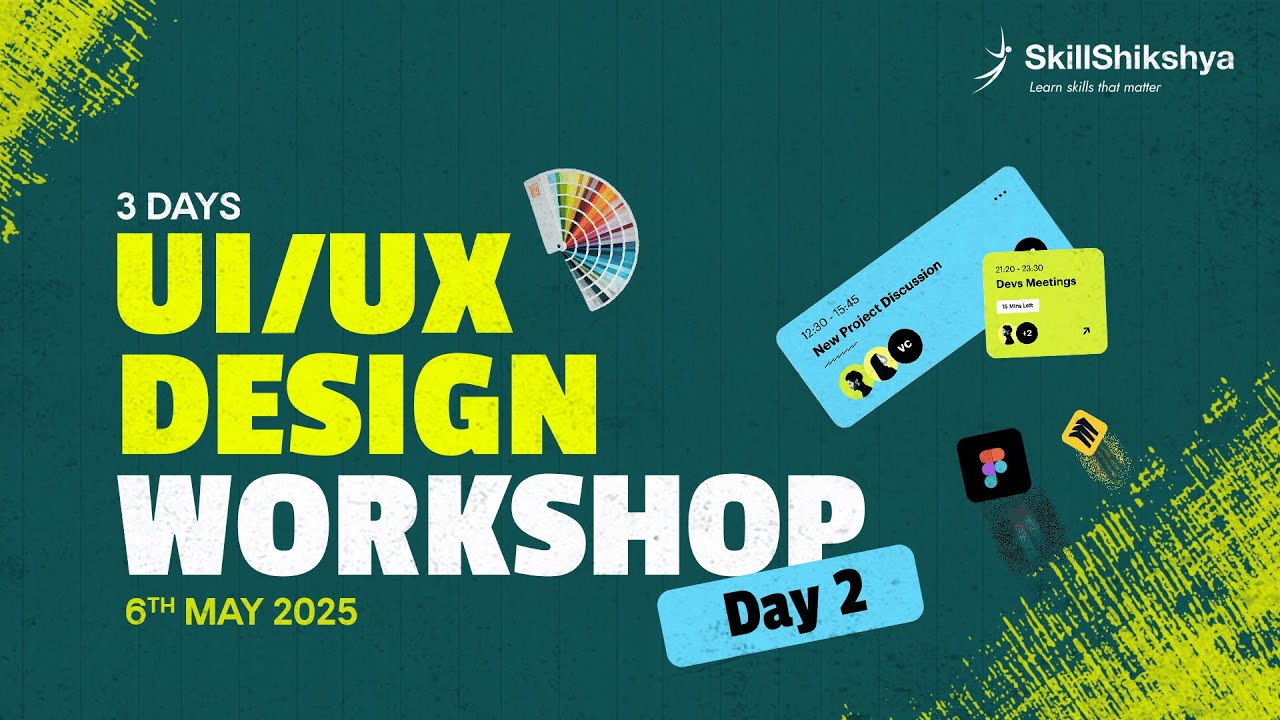 Day 2 of 3-Day UI/UX Design Workshop | Auto layouts & Components ...