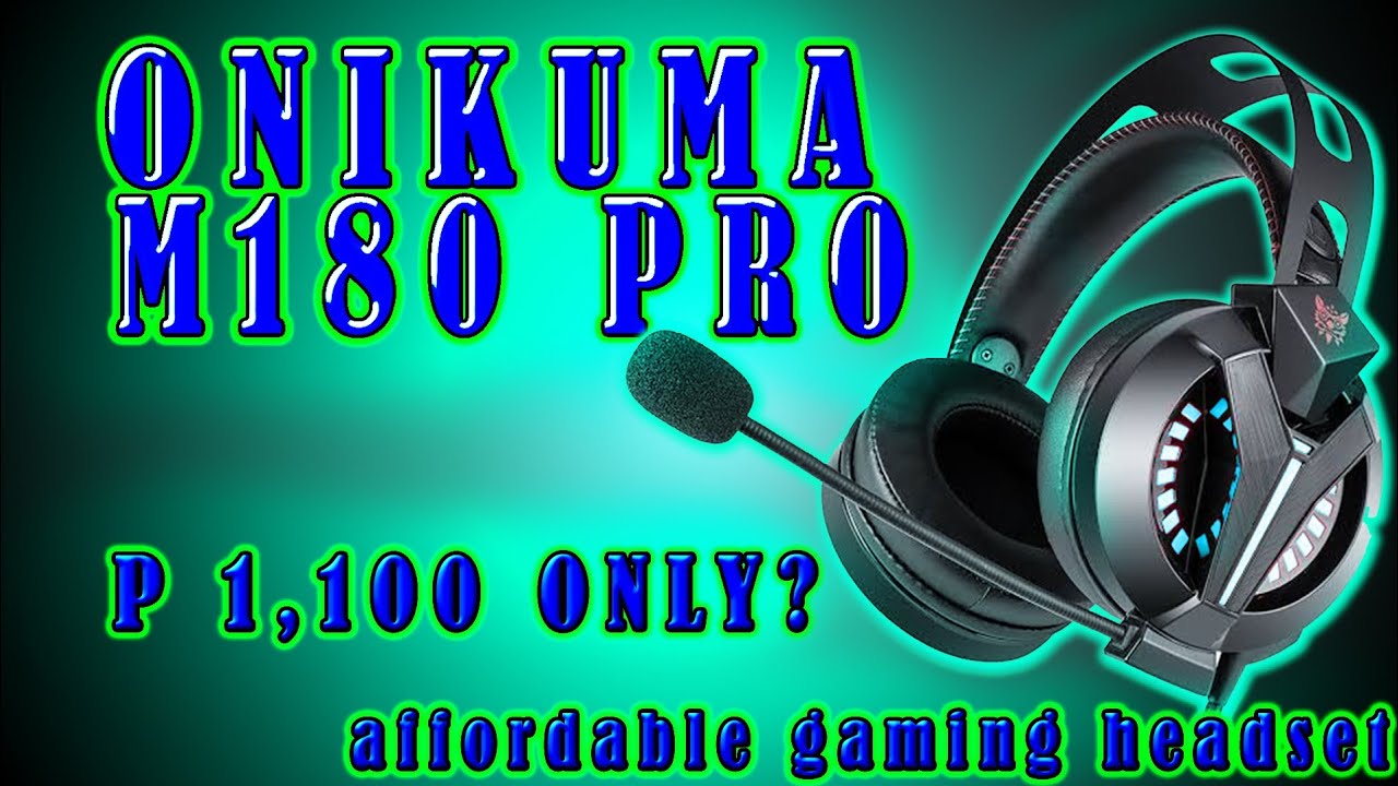 ONIKUMA M180 PRO AFFORDABLE GAMING HEADSET - YouTube