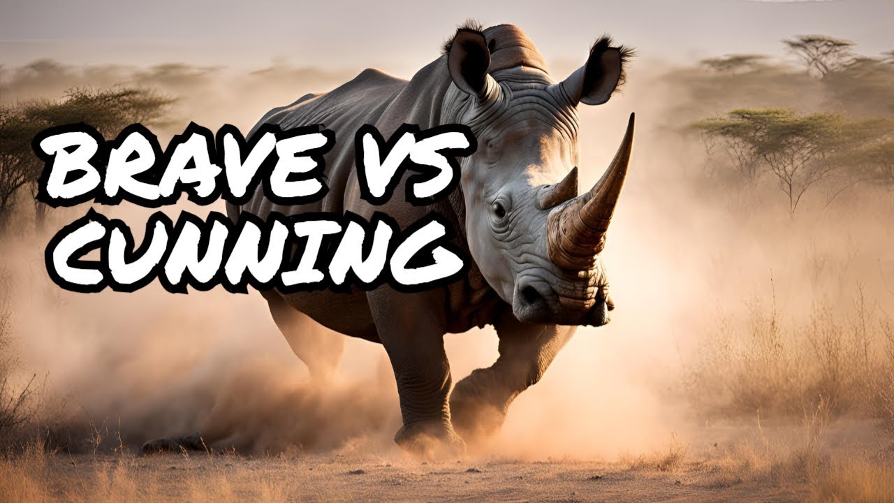 The Brave Rhino vs. The Cunning Leopard: Epic Animal Story! - YouTube