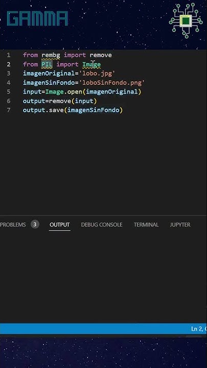 Cómo quitar el fondo a una imagen utilizando Python #programming #python #shorts - YouTube