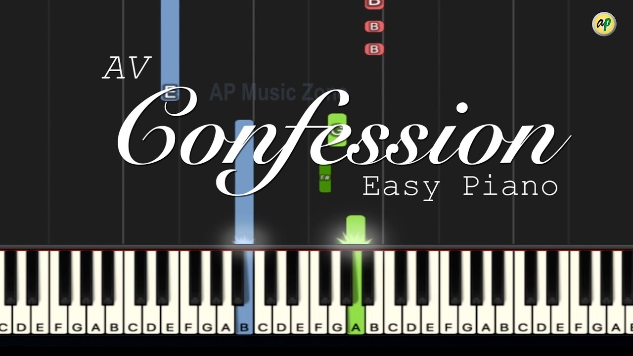 AV - Confession || Easy Piano Tutorial - YouTube