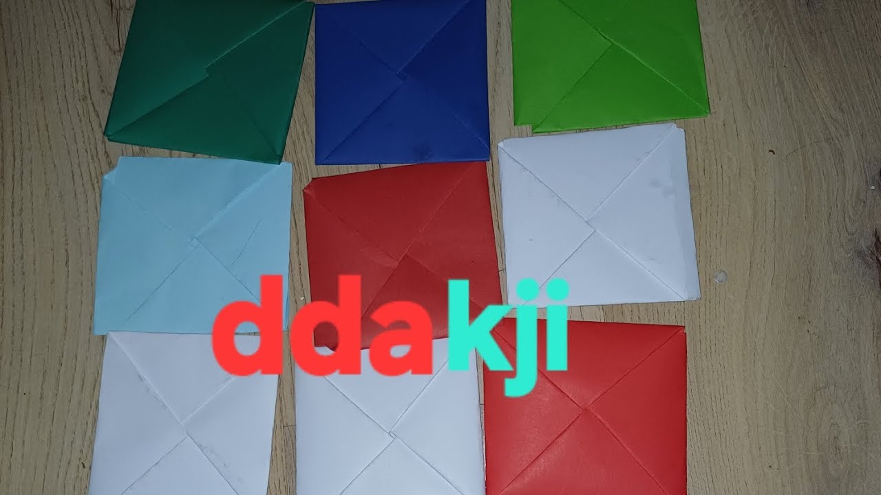 hur man gör ddakji korten från squid game - YouTube